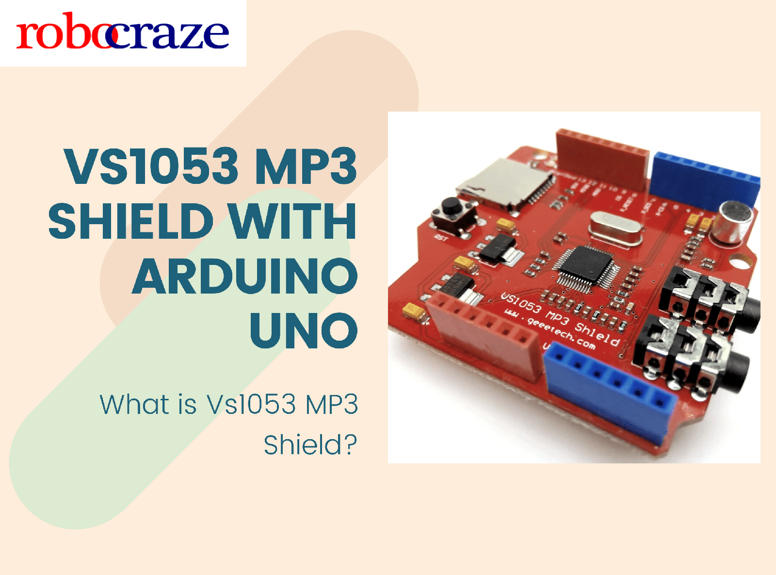 VS1053 MP3 Shield with Arduino Uno - Robocraze