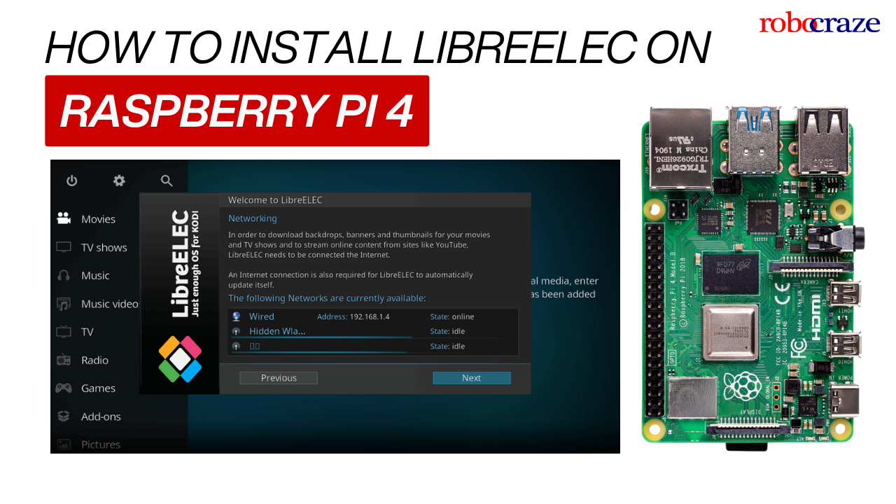 How to Install LibreELEC on Raspberry Pi 4 – Robocraze