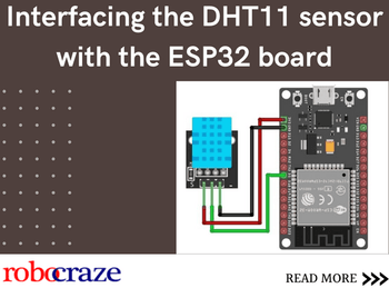 Interfacing the DHT11 sensor with the ESP32 board – Robocraze