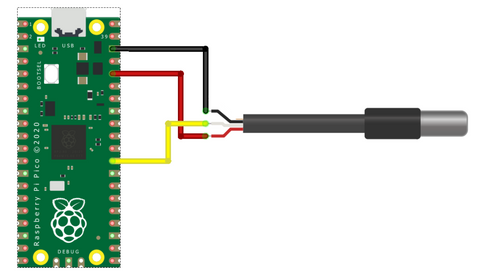 DS18B20 with Raspberry Pi Pico using MicroPython – Robocraze