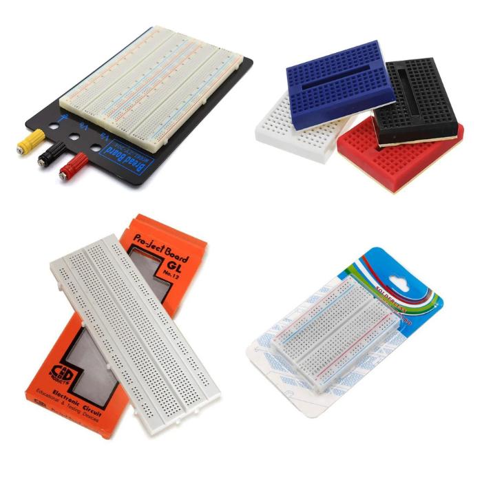 Breadboard: Buy Breadboard & Power Supply, Vero Board, Solderless ...