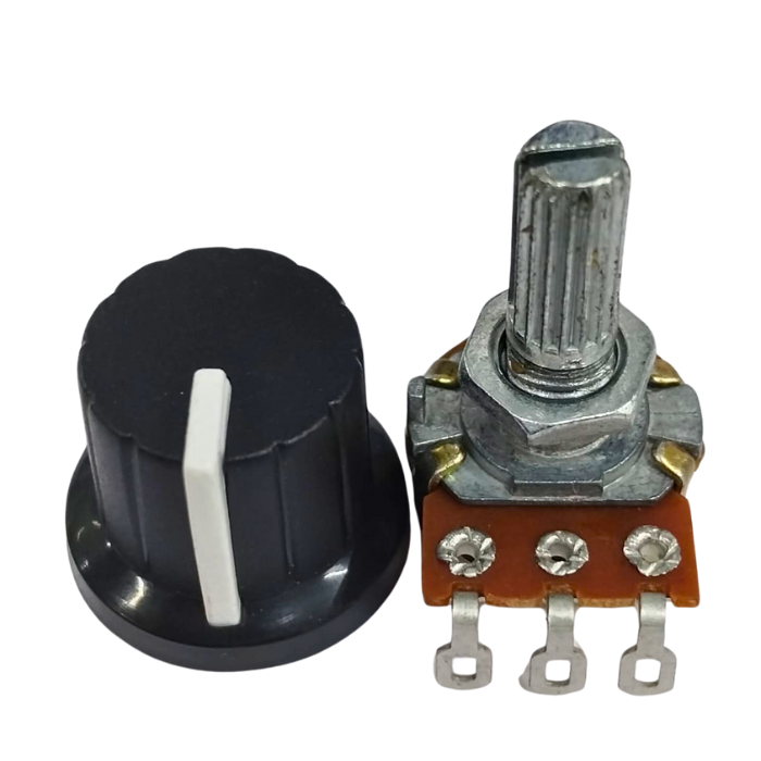 Buy 10K Pot potentiometer with Knob Online In India | Robocraze