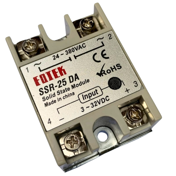 Buy Solid State Relay SSR-25DA 25A actually 3-32V DC TO 24-380V AC SSR ...