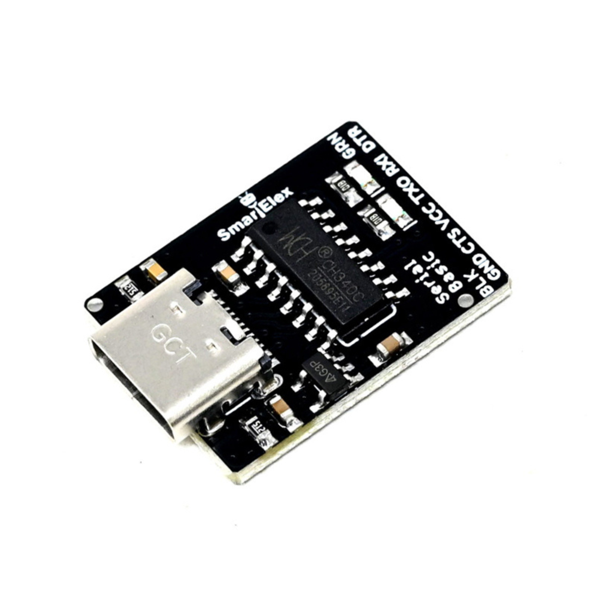 SmartElex USB-C Serial Basic Converter and CH340C IC Breakout Module ...