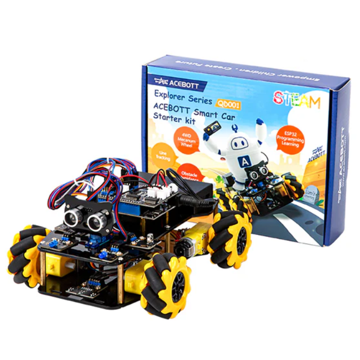 Acebott Esp32 4wd Smart Robot Car Kit For Arduino Robocraze