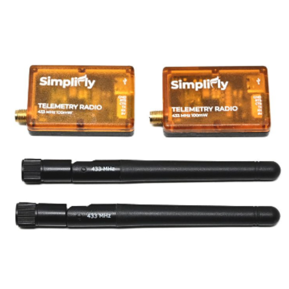 Simplifly SiK Telemetry Radio – 100 mW 433 MHz – Robocraze
