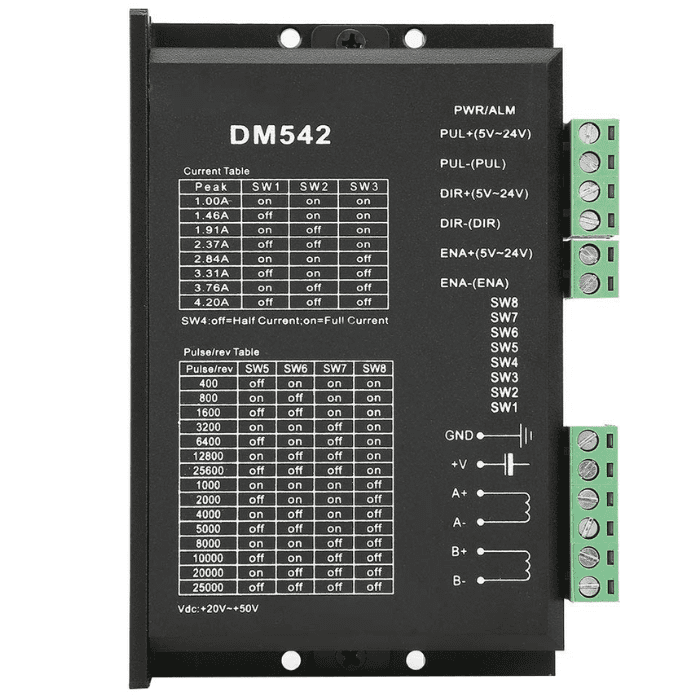 DM542 Digital Stepper Motor Driver for CNC Drivers Controller 3D Print – Robocraze