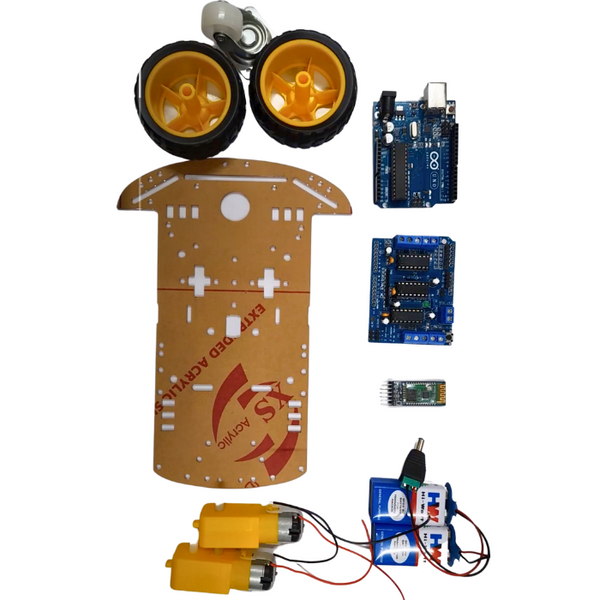 Bluetooth Controlled DIY Arduino Car Kit - Robocraze