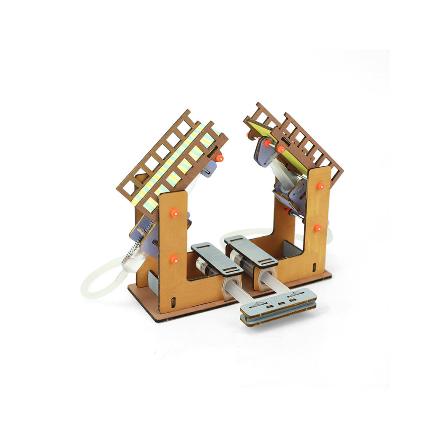 Pludo Pneumatic Movable Bridge STEM Kit – Hydraulic Movement Learning ...