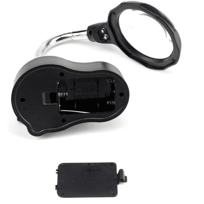 Helping hand Magnifier Led Glass with Soldering Stand – Robocraze